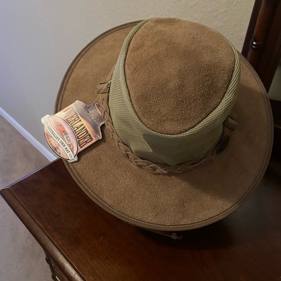 Overlander | Accessories | Nwt Overlander Australia Leather Mesh Hat ...